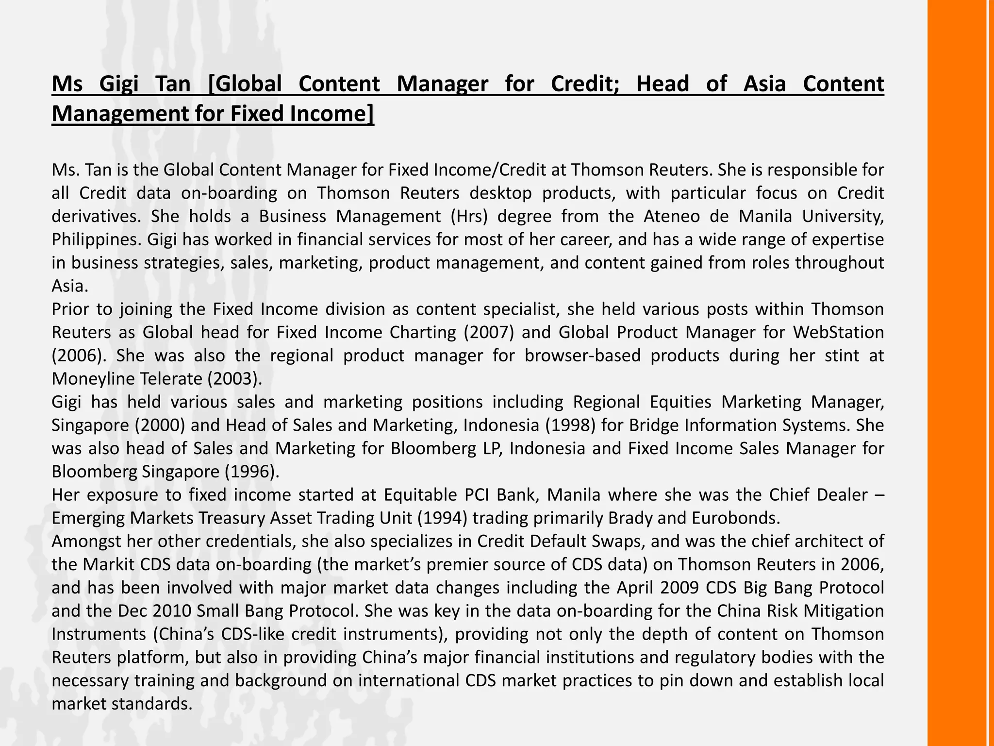 Speakers' profiles | PPTX