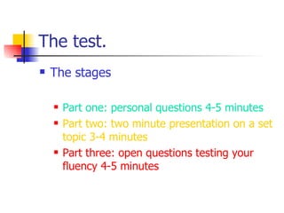 Speaking | PPT | Standardized Testing | Educational Assessment