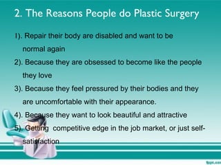 Speaking | PPT | Cosmetic Medical Services | Medical Health