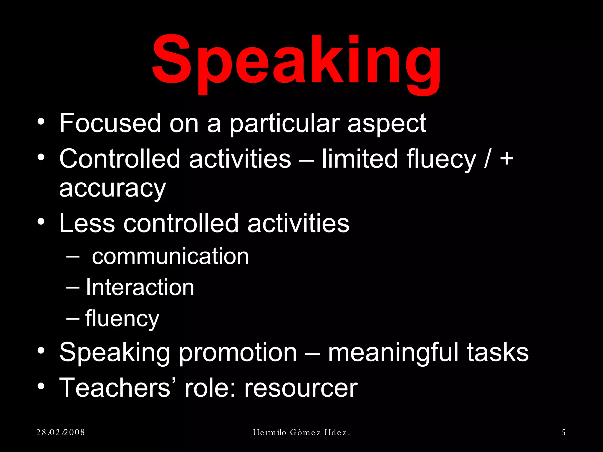 SPEAKING | PPS