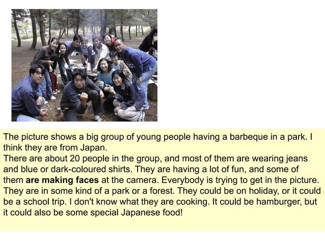 Speaking: Describing a photo | PPT