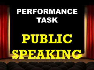 PUBLIC SPEAKING POwERPOINT PRESENATION ENG | PPT