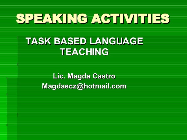 Speaking Activities speaking-activities