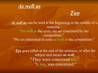 Speaking English (Linking Words) | PPT