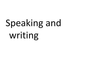 Productive Skill: Presentation about Speaking. | PPTX