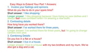 SPEAKING 1 Elaboratind Idea.pptx | Education