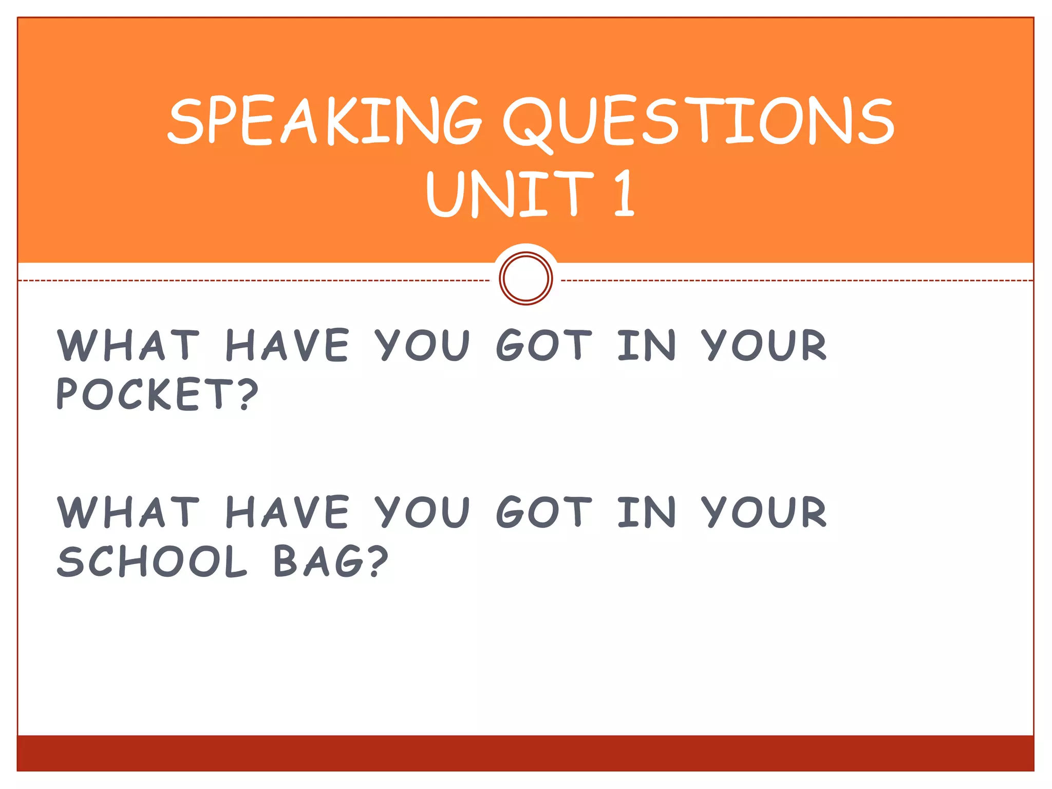 Speaking 1ºeso unit1 | PPTX