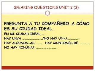 Speaking 1ºeso unit2 | PPTX