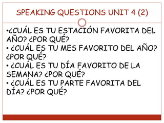 Speaking 1 eso_unit4 | PPT