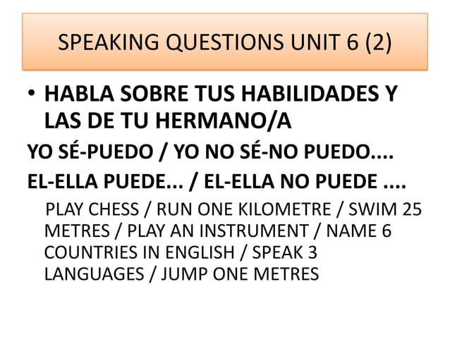 Speaking_1ºESO_unit6 | PPT