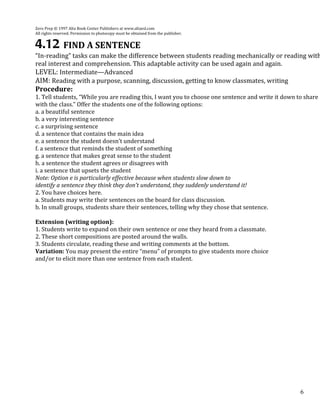 Effective Multi-Level Reading/Speaking Activities | DOC