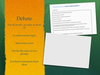 Speaking Activities in the Foreign Language Class | PPTX