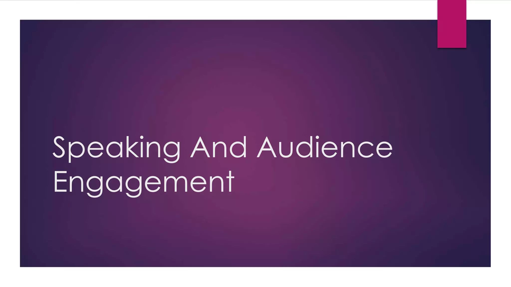 Effective Public Speaking: A Guide | PPTX