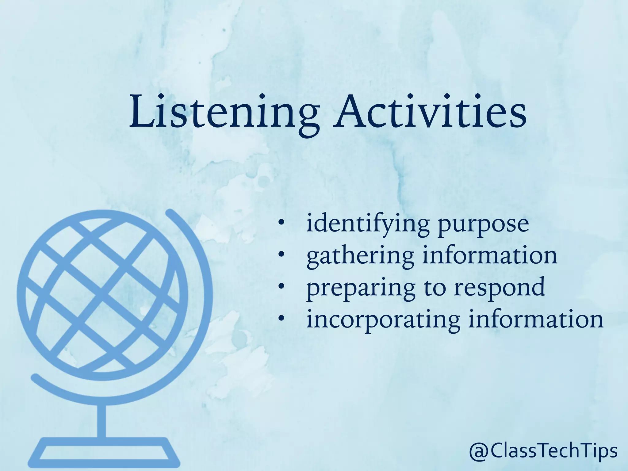 Speaking and Listening Activities for the Social Studies Classroom | PDF