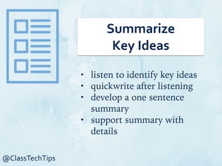 Speaking and Listening Activities for the Social Studies Classroom | PDF
