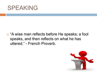 Listening Before Speaking