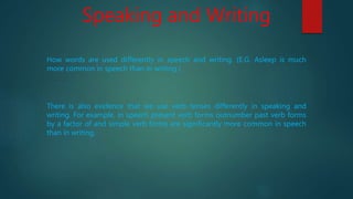Speaking and writing | PPTX