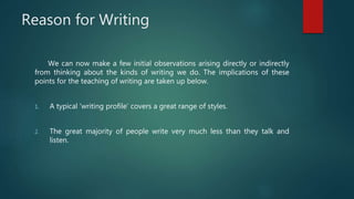 RBL - Teaching Language Skills 'Speaking' and 'Writing' - 5th Group | PPT