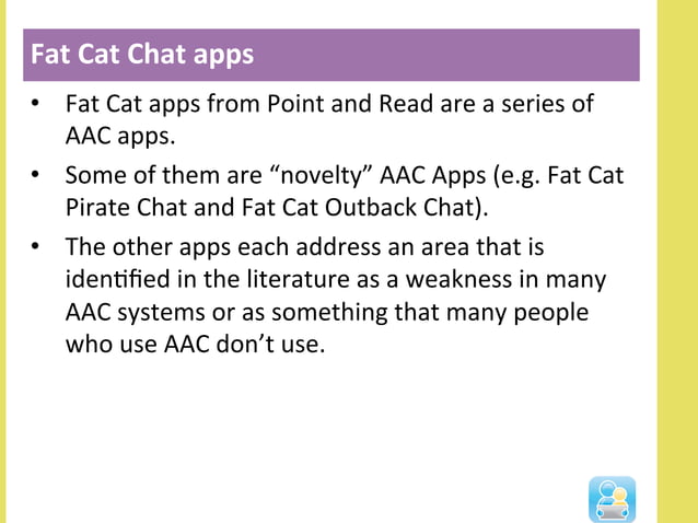 Speaking APPropriately: AAC and apps | PPT