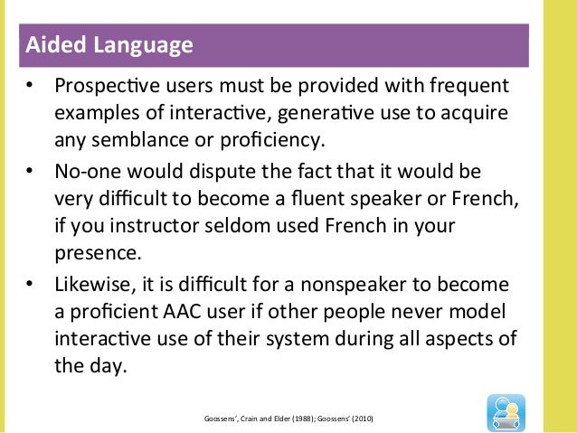Speaking APPropriately: AAC and apps