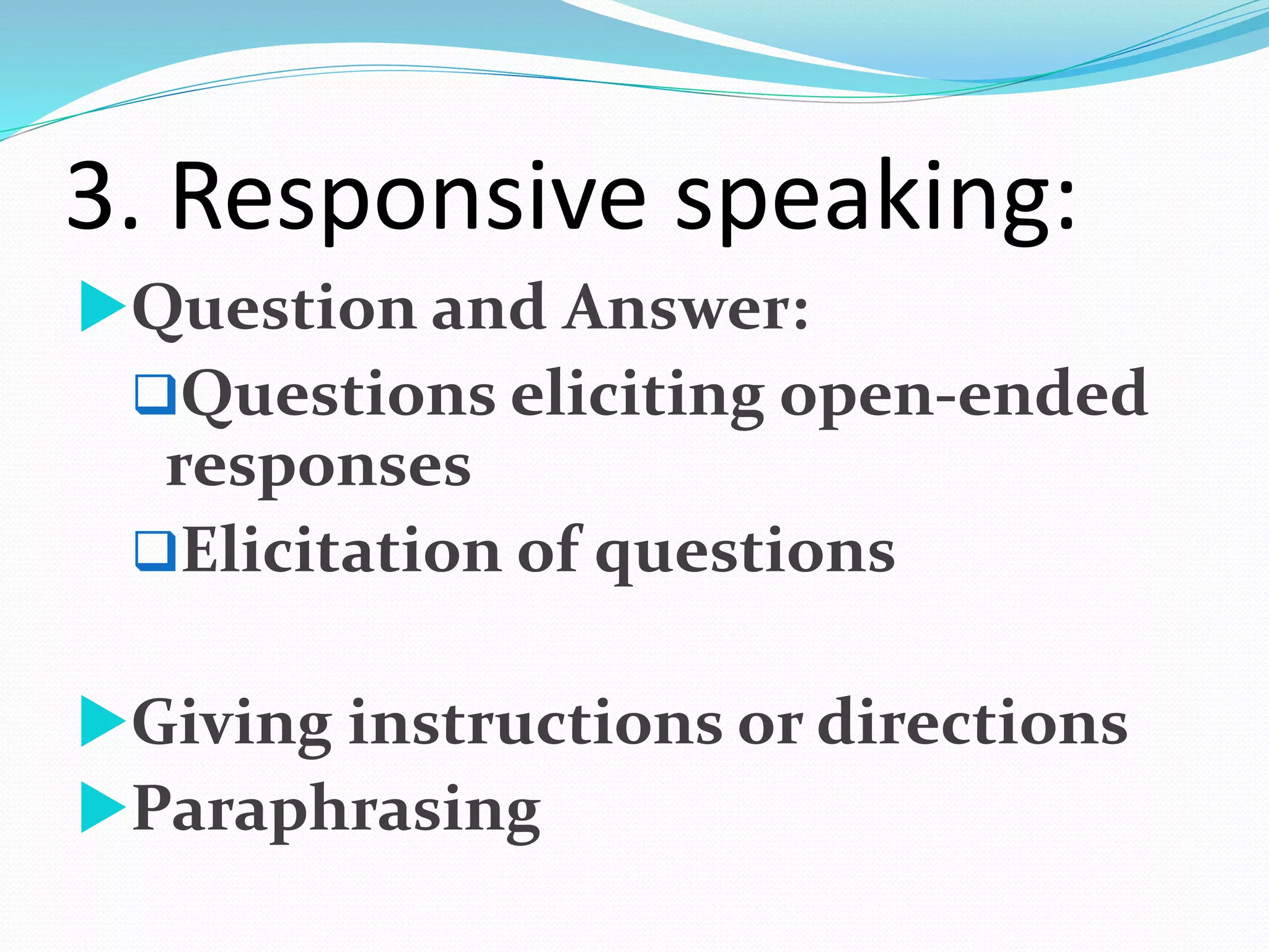 Speaking as a productive skill | PPT