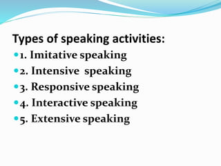 Speaking as a productive skill | PPT