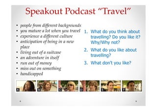 Speaking class 6. Holiday and Travel | PDF