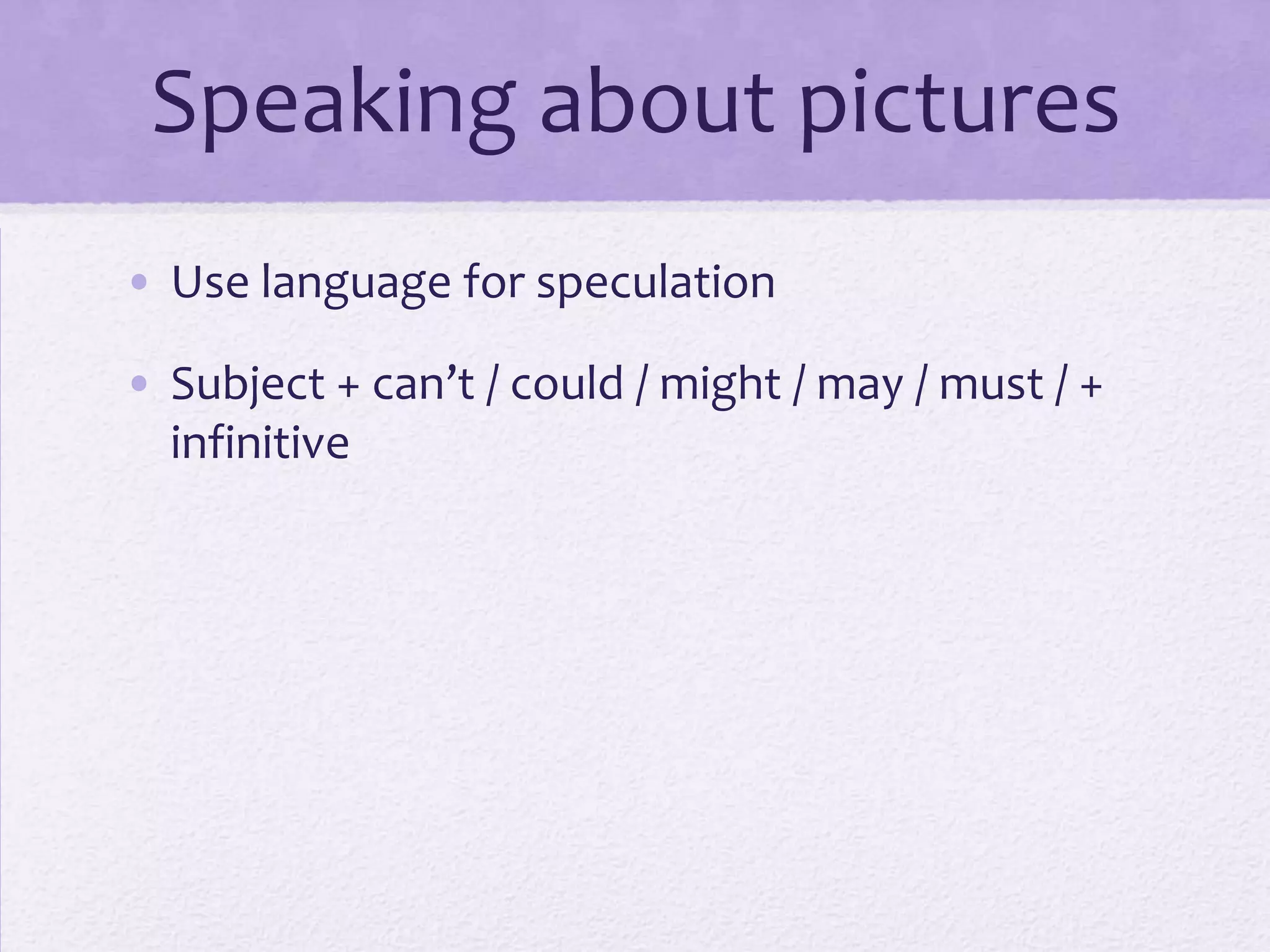 Speaking practice FCE part 2 | PPTX