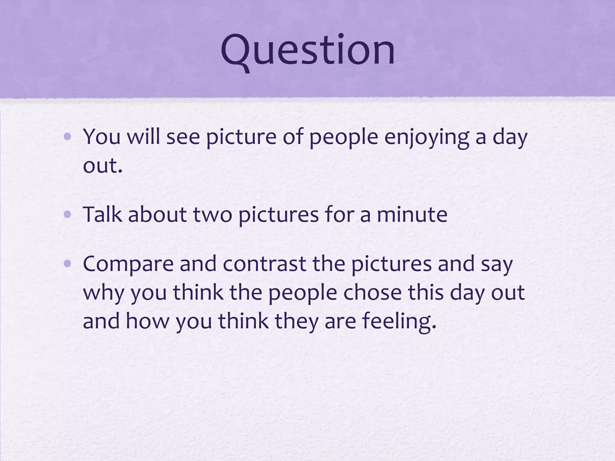 Speaking practice FCE part 2 | PPTX