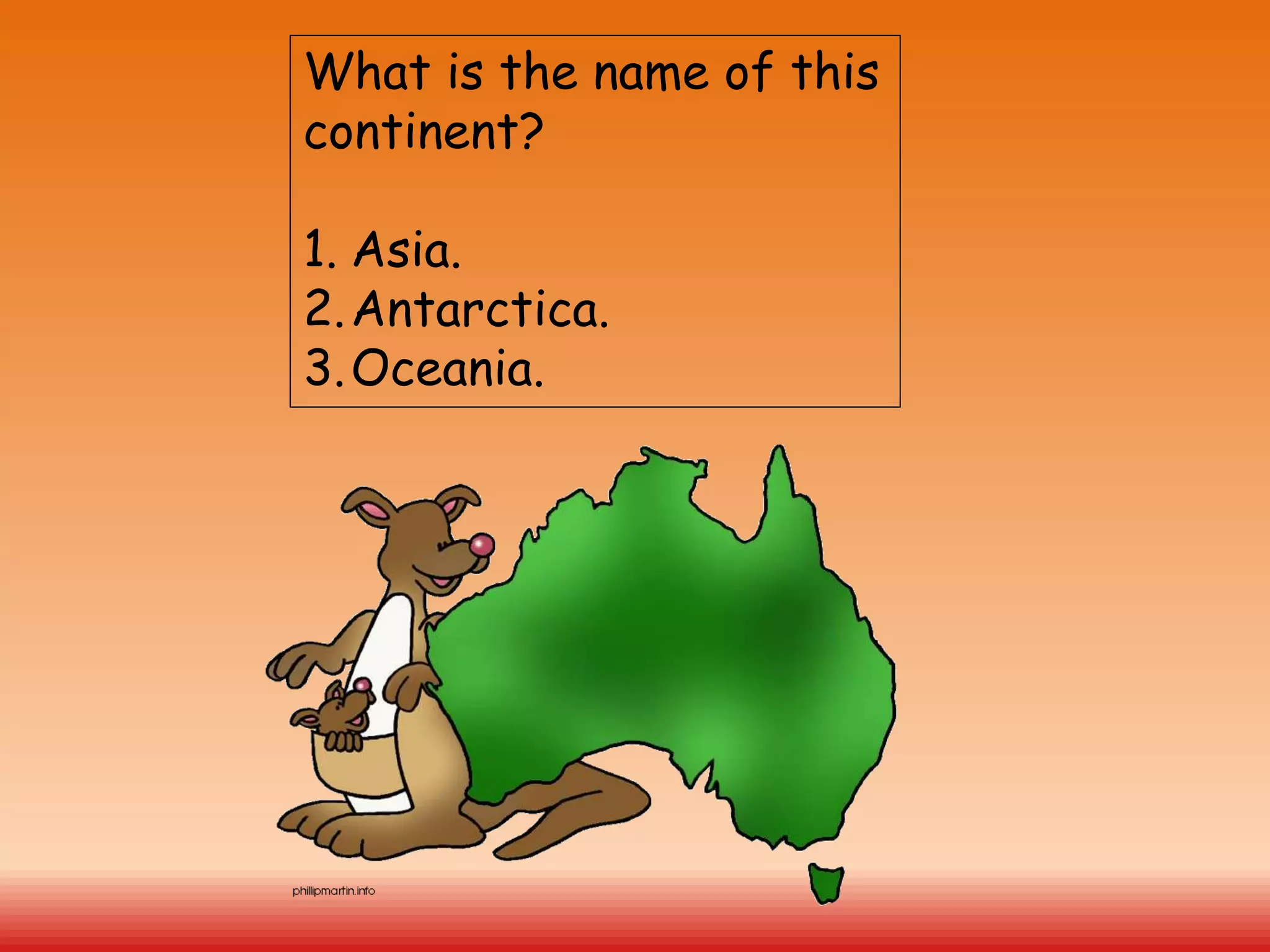 CONTINENTS AND OCEANS | PPT