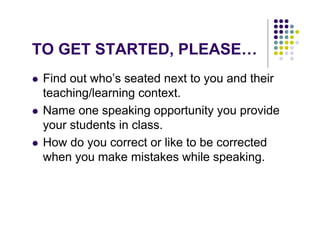 Speaking fluency | PDF