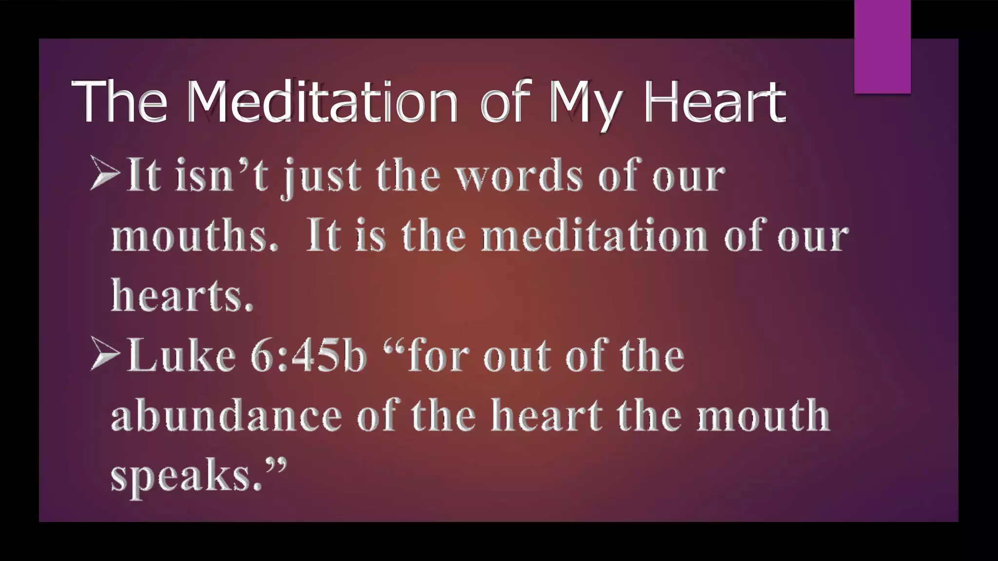 Speaking from the heart | PPTX