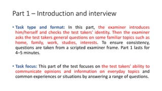 Speaking ielts presentation | PPT