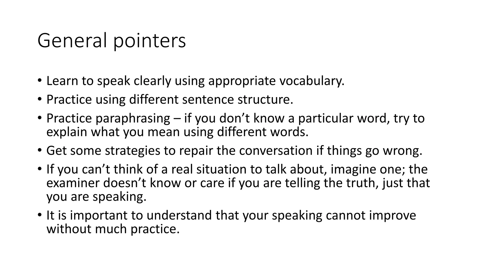 Speaking ielts presentation | PPTX