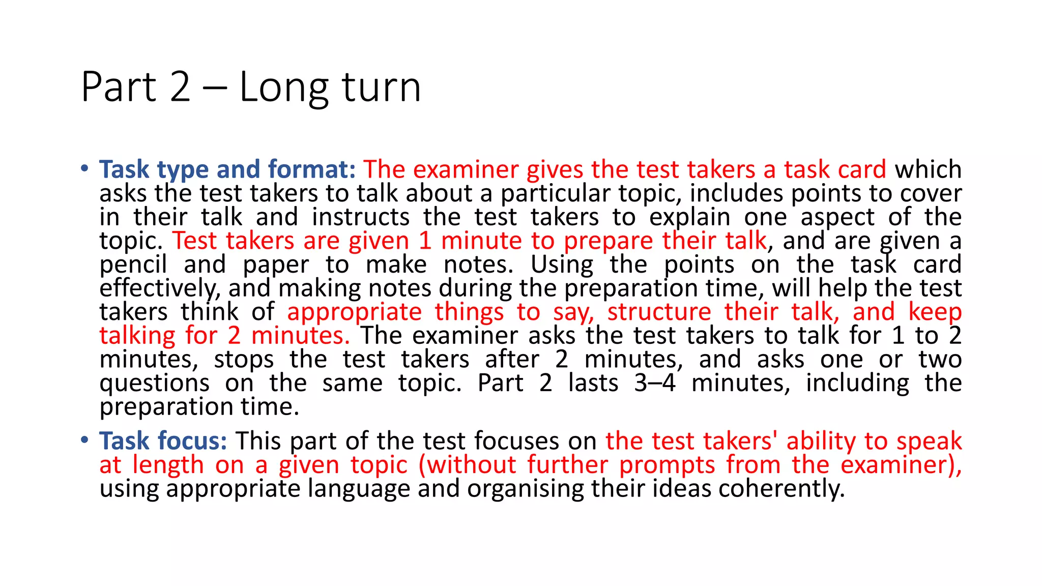 Speaking ielts presentation | PPTX