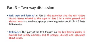 Speaking ielts presentation | PPTX