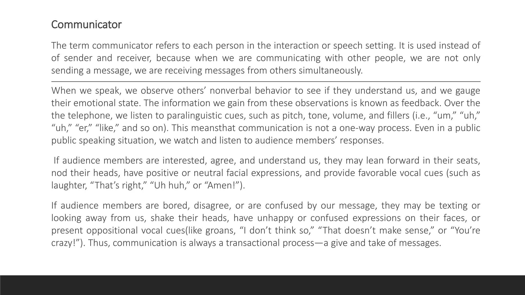 Speaking in professional context : Models of communication | PPTX