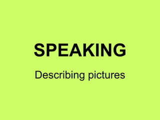Speaking instructions | PPT