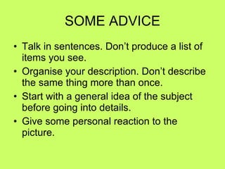 Speaking instructions | PPT