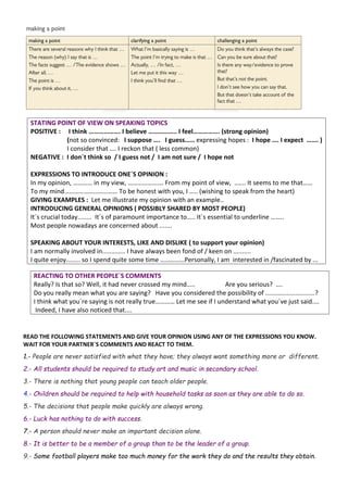 Speaking interaction | PDF