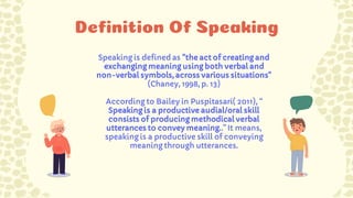 how to be a good speaker and aspect aspect that include | PPT