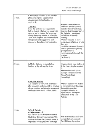 Speaking lesson plan | DOC