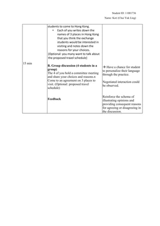 Speaking lesson plan | DOC