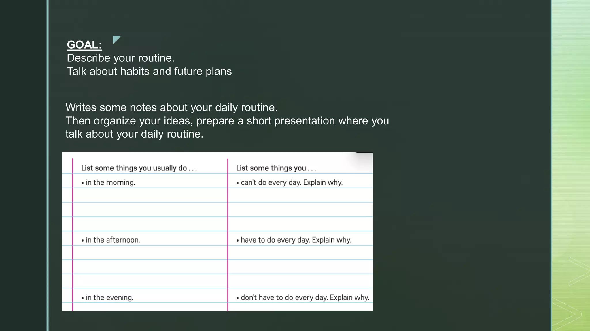 Speaking My routine Level 2.pptx