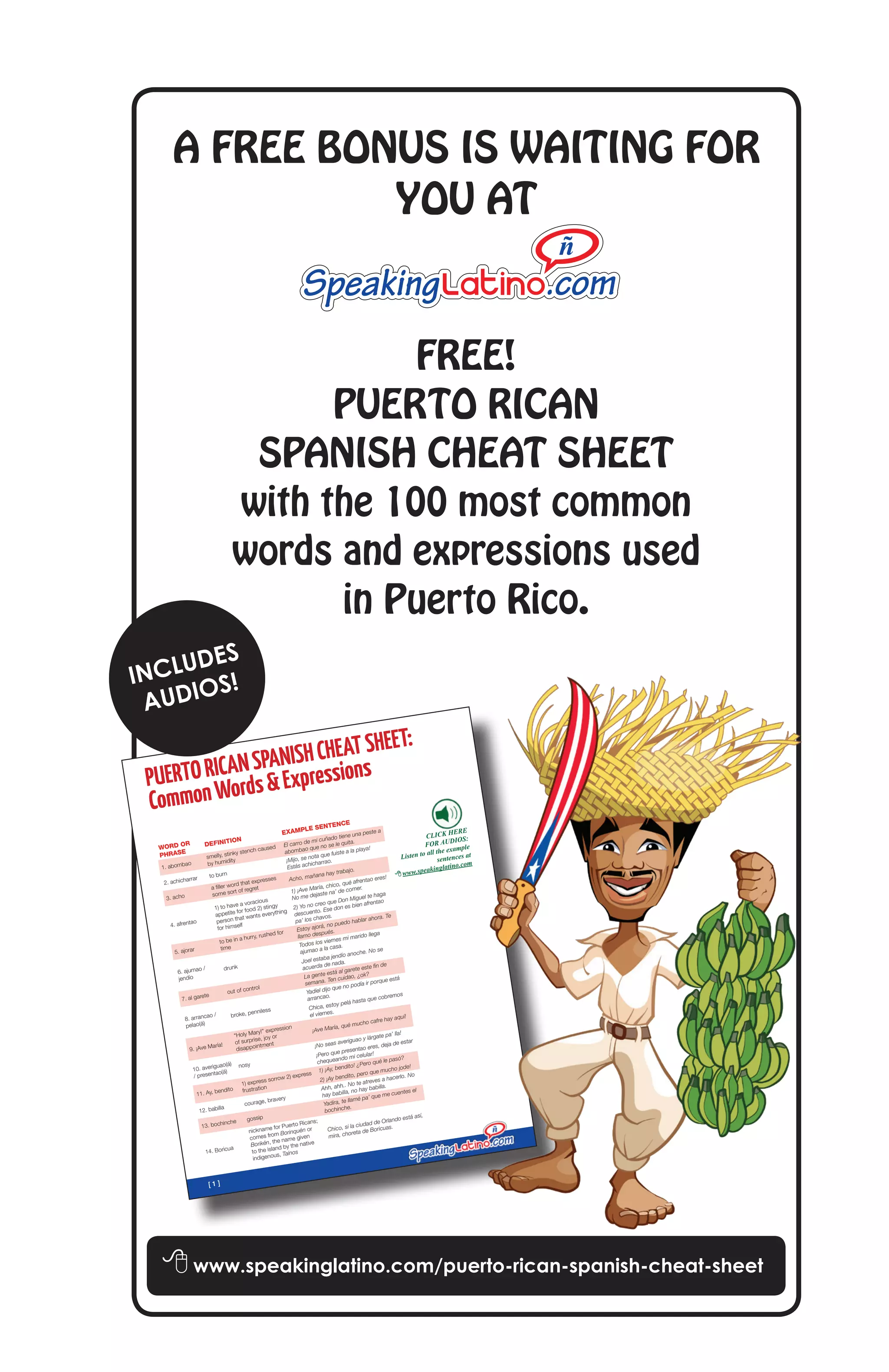 Speaking Phrases Boricua: Puerto Rican Sayings (Book Preview) | PDF