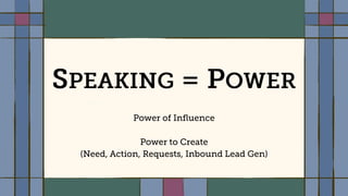 Speaking power | PPT