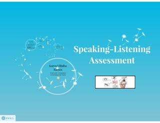 Speaking and listening assessment | PDF