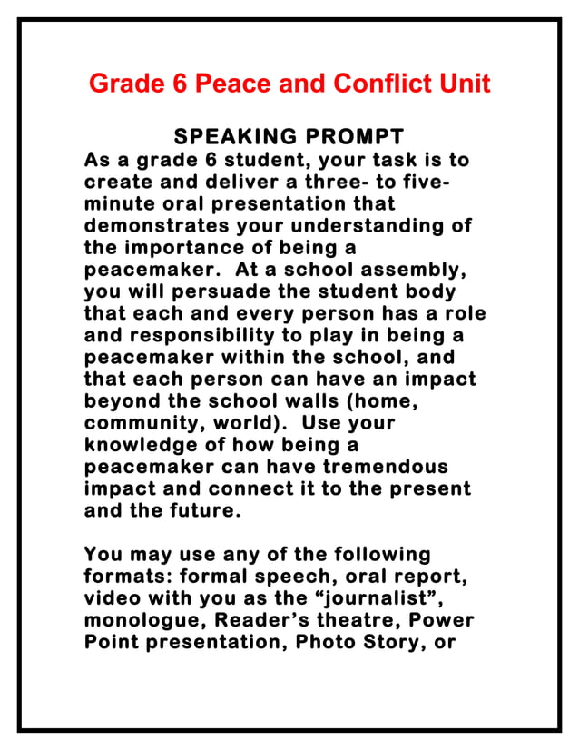 Speaking prompt student version | DOC