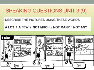 Speaking questions 3ºESO_unit3 | PPT