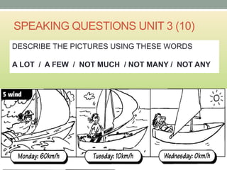 Speaking questions 3ºESO_unit3 | PPT